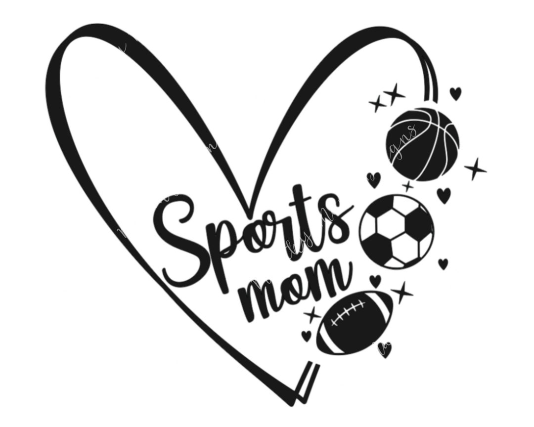 Sports Mom Png And Svg Etsy