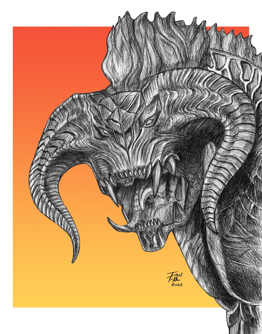 Balrog Durin's Bane Fine Art Print Morgoth Lord of the - Etsy