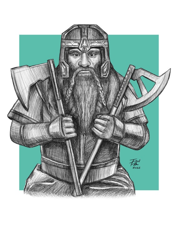 Lotr Dwarf Art