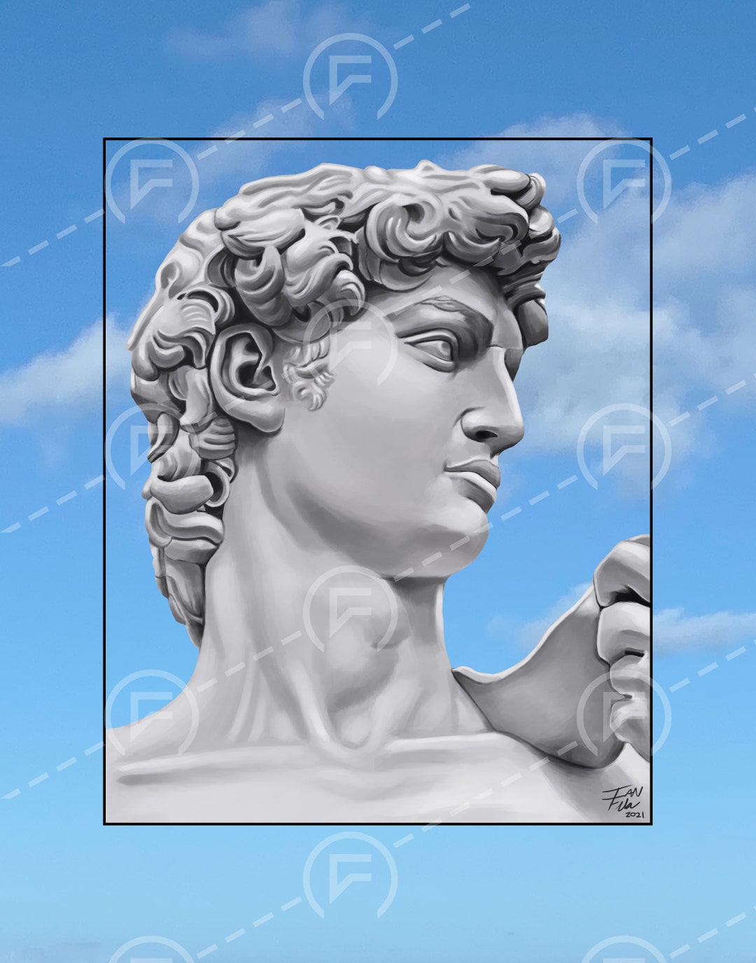 Empyrean Series, David, Michelangelo, Classical, Artwork, Digital ...