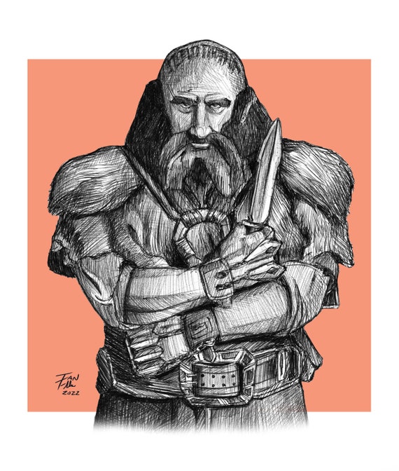 The Hobbit Dwarves Drawing