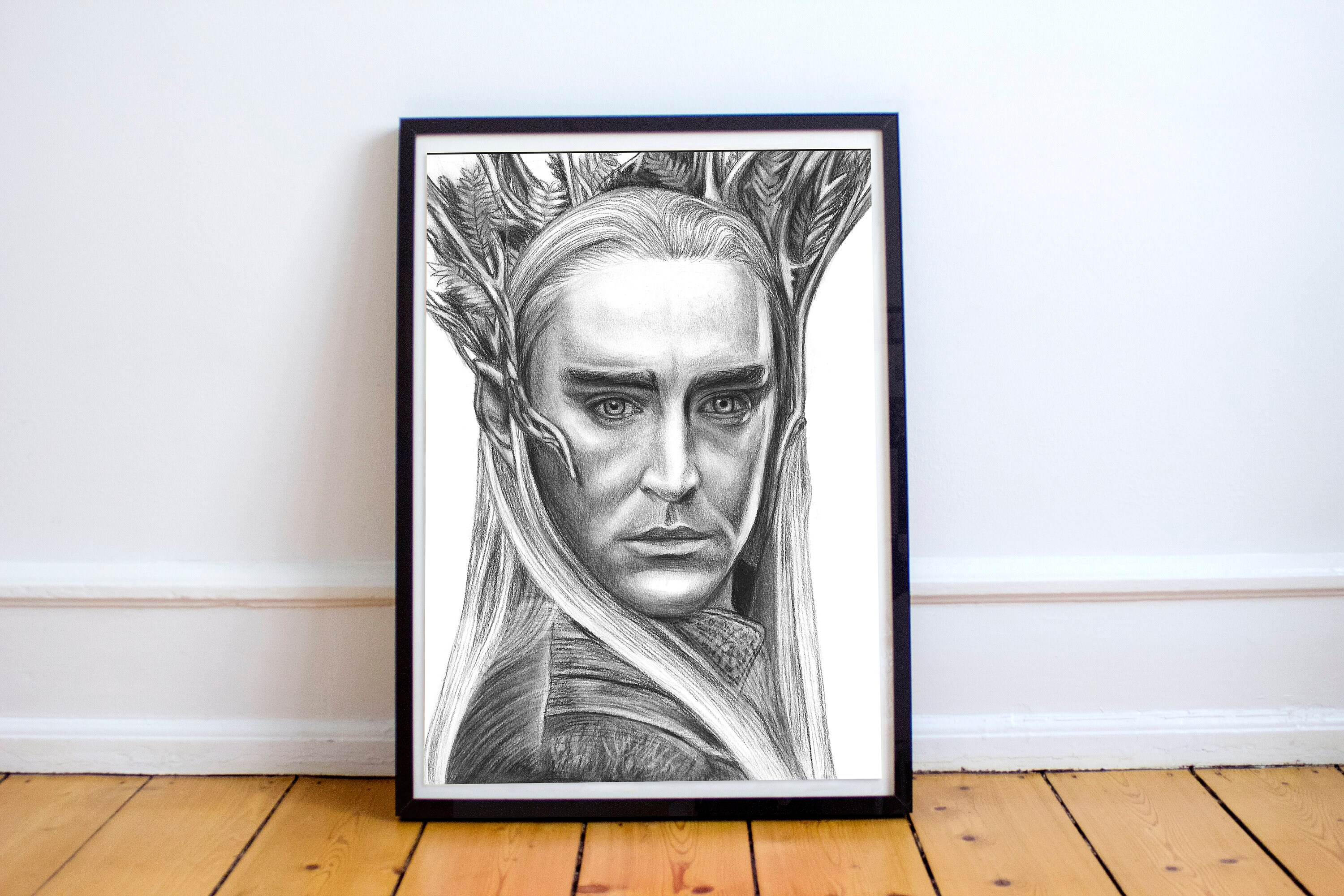 Thranduil, Thranduil Drawing, Lord of the Rings, the Hobbit, Fine Art ...