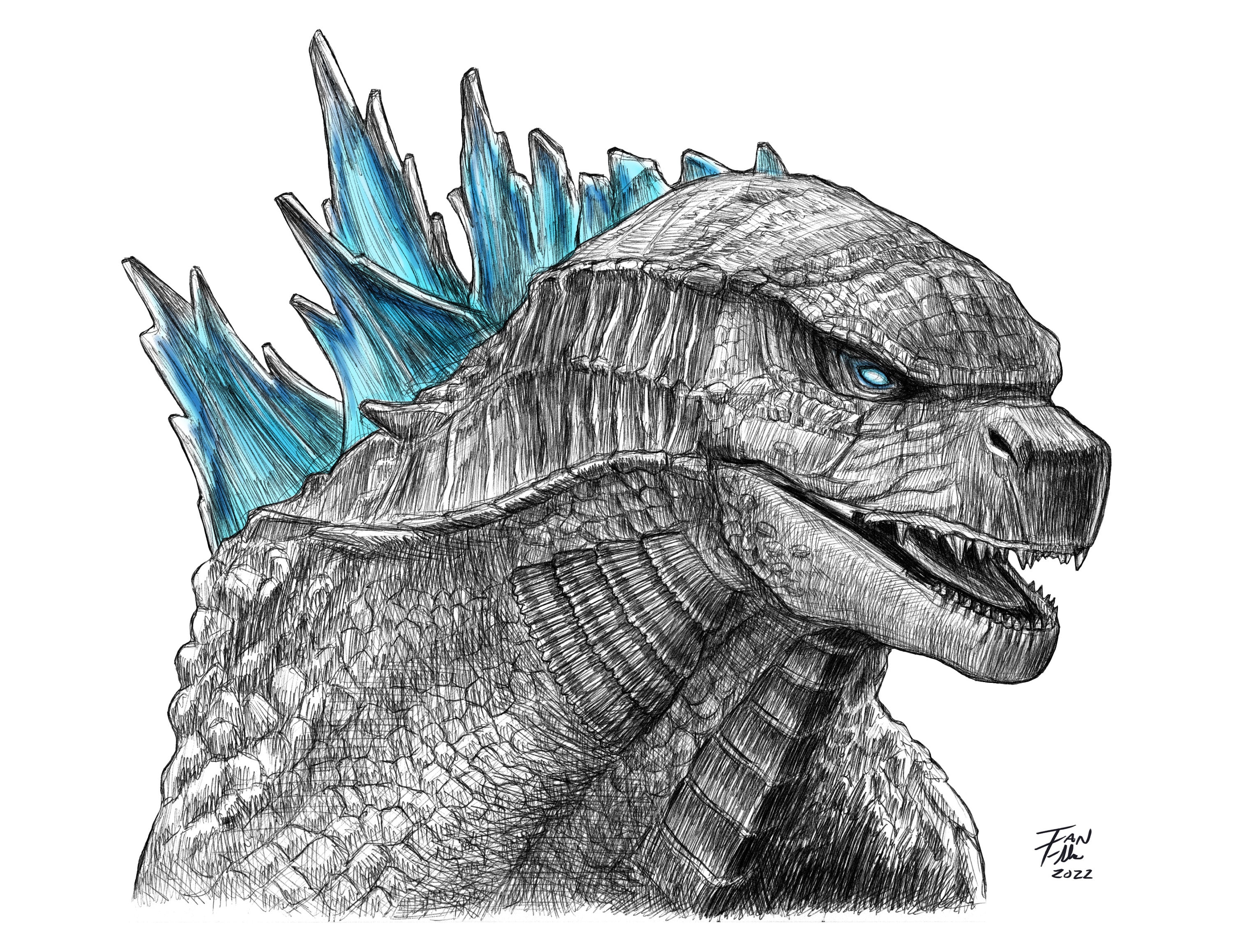Godzilla Drawing 2022