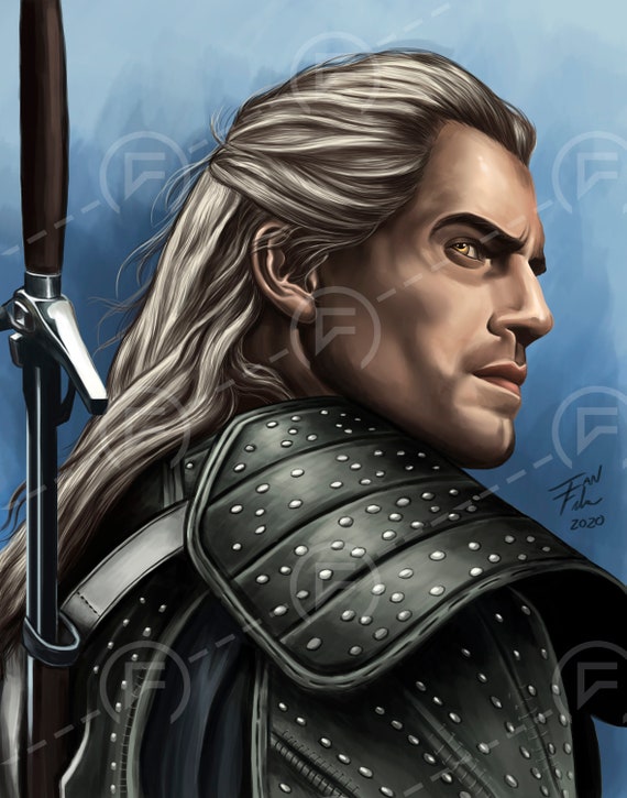 The Witcher Geralt of Rivia Digital Art Print | Etsy