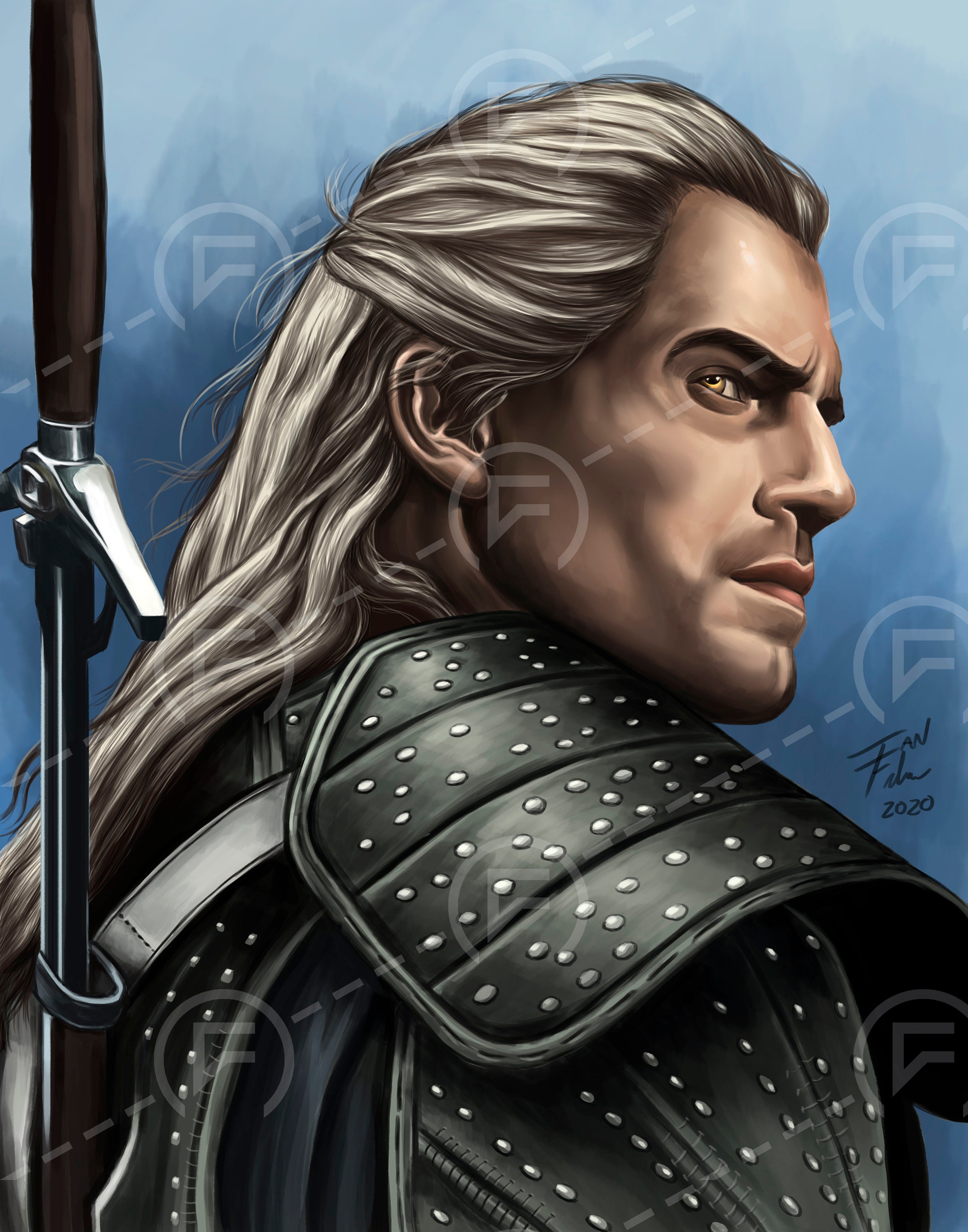 The Witcher, Geralt of Rivia, Digital Art Print - Etsy