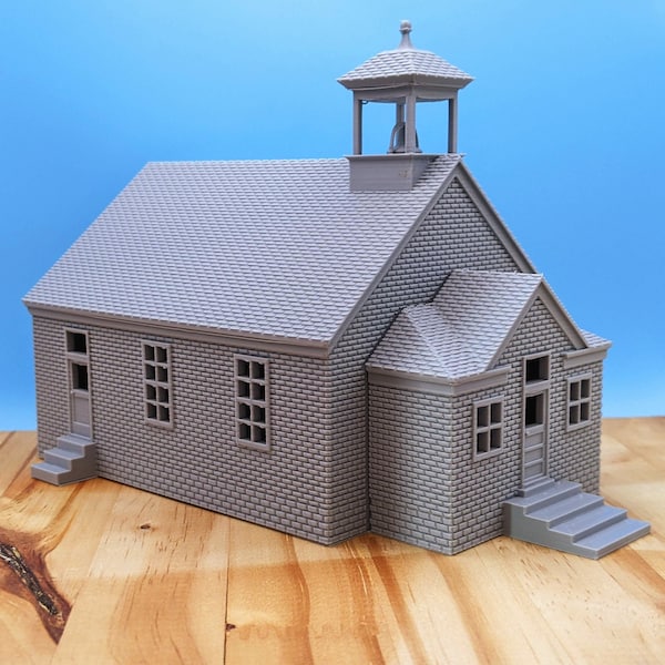 Ho Scale School Building - Etsy