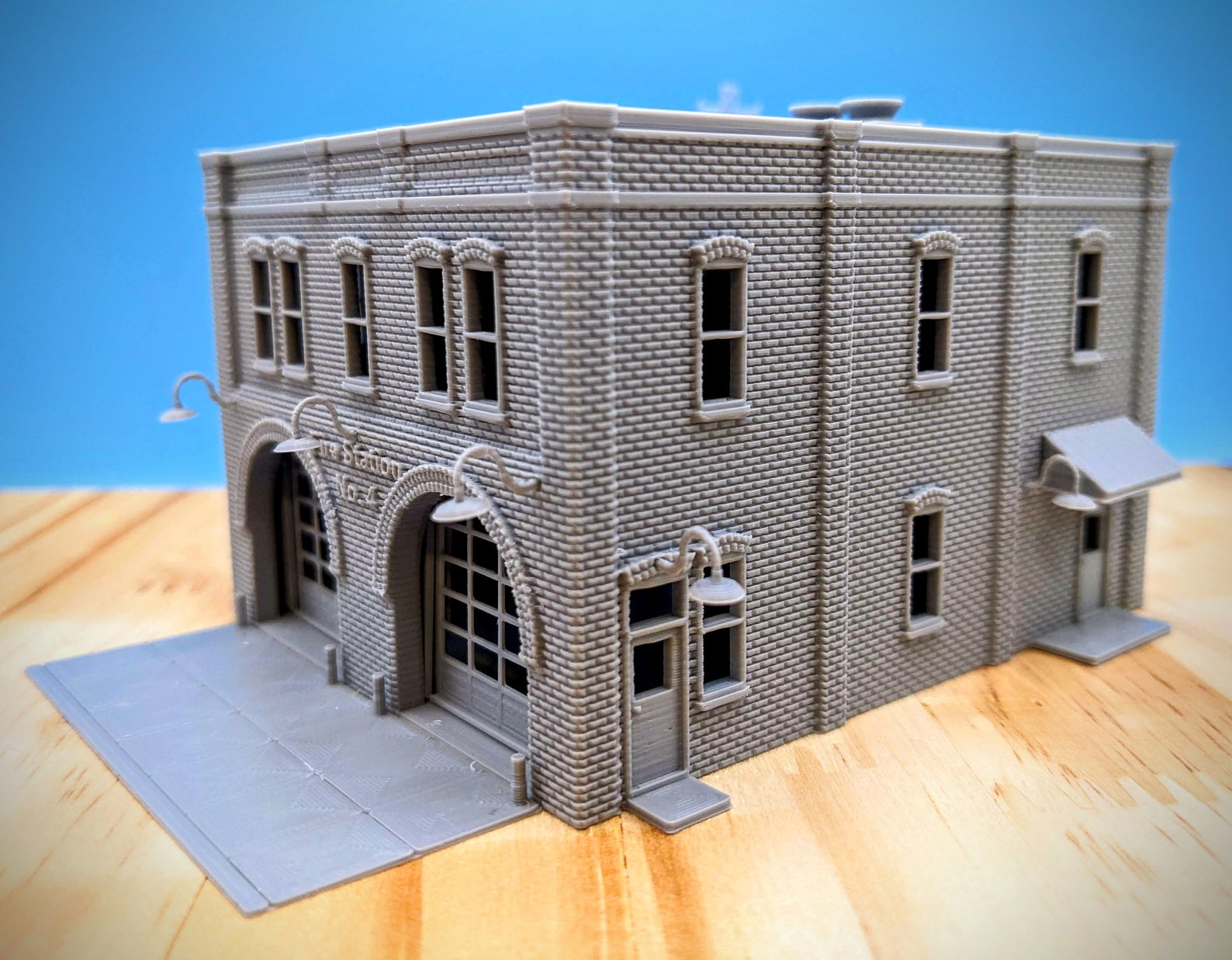 Ho-scale Fire Station 4 Austin Texas 1:87 Scale Building - Etsy