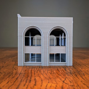 HO Scale - Large Arched Office Building Brick Ext. - 1:87 Scale ...