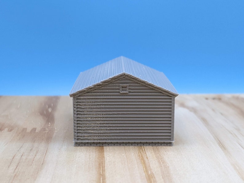 N-scale Single Car Garage 1:160 Scale Building - Etsy