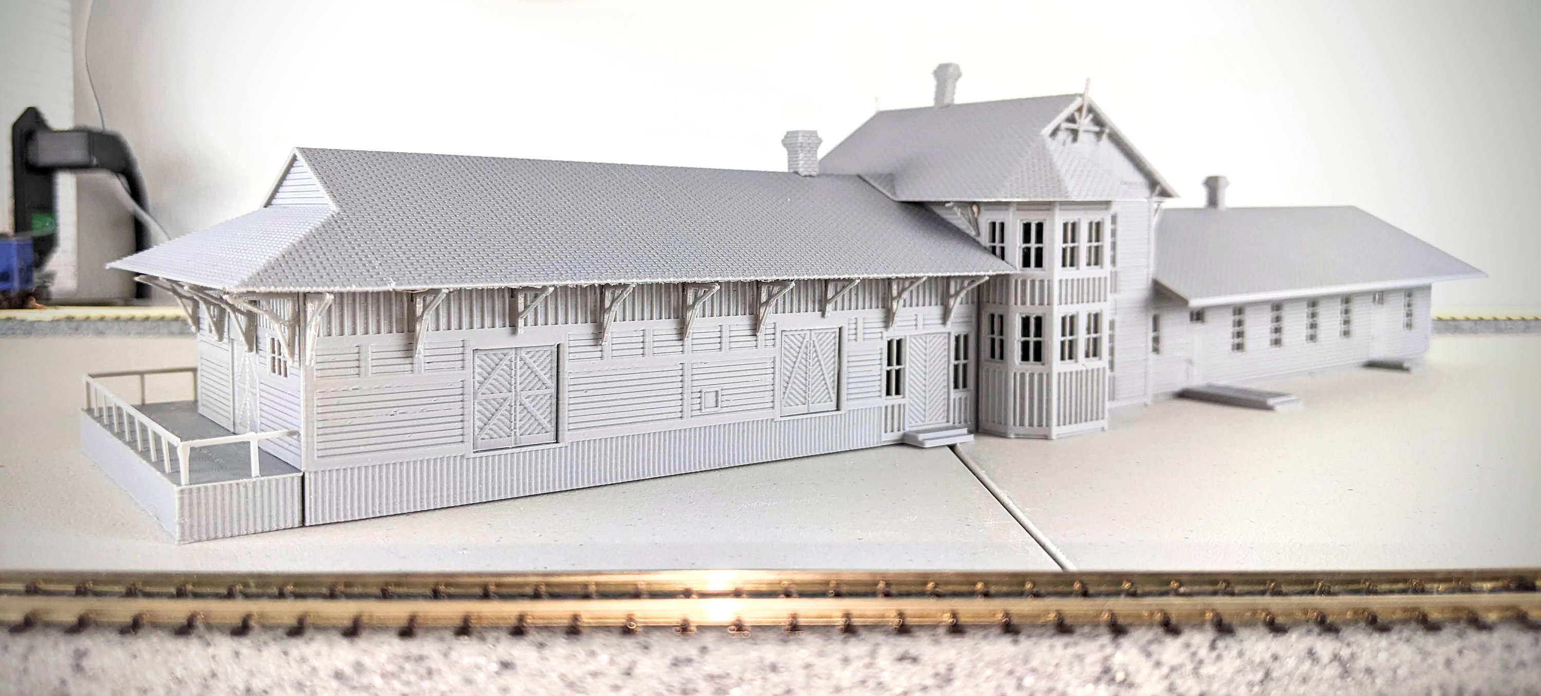 HO Scale - Lee Hall Train Depot Newport News Virginia - 1:87 Scale ...