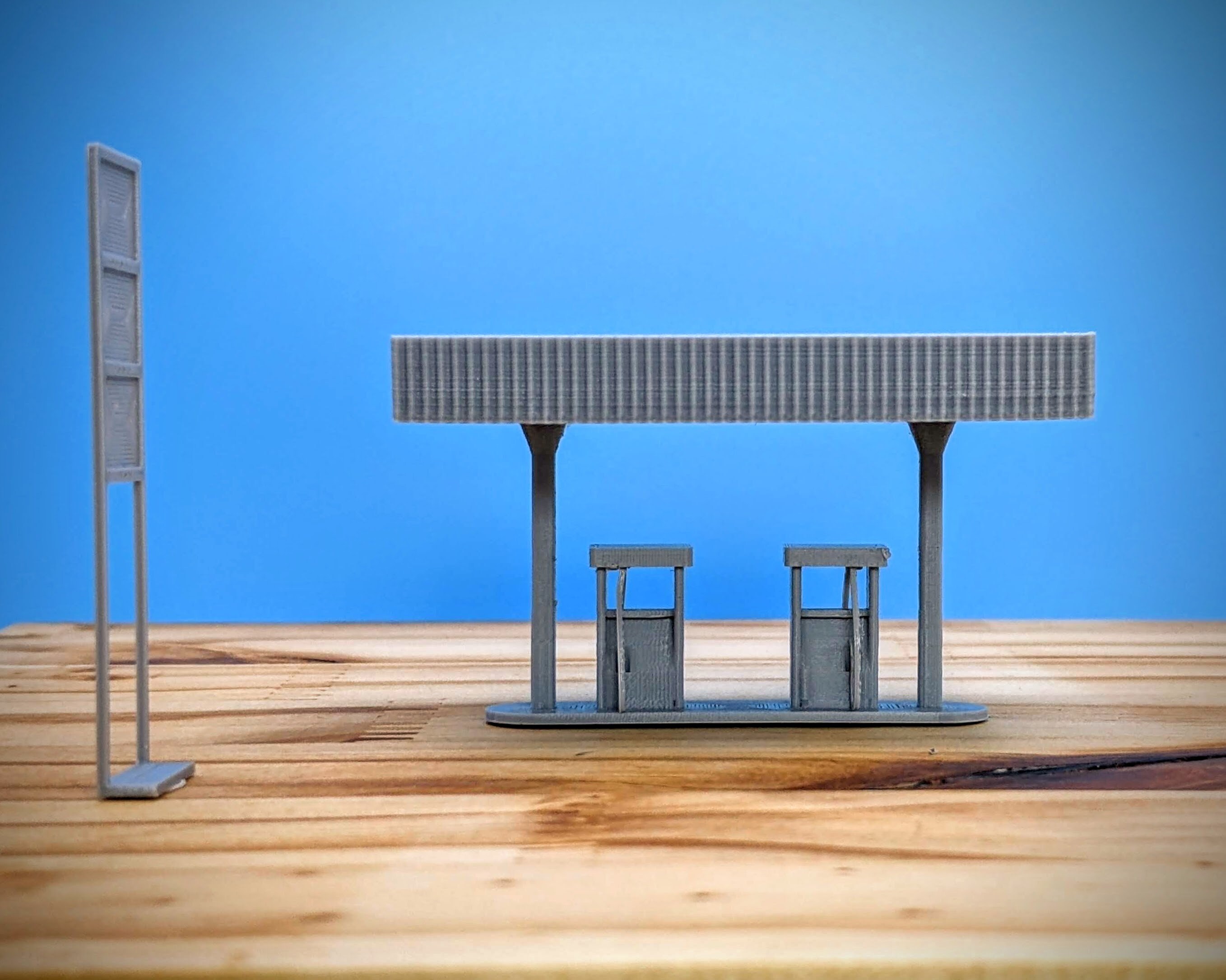 N-scale - Gas Pumps - 1:160 Scale Building House - Etsy