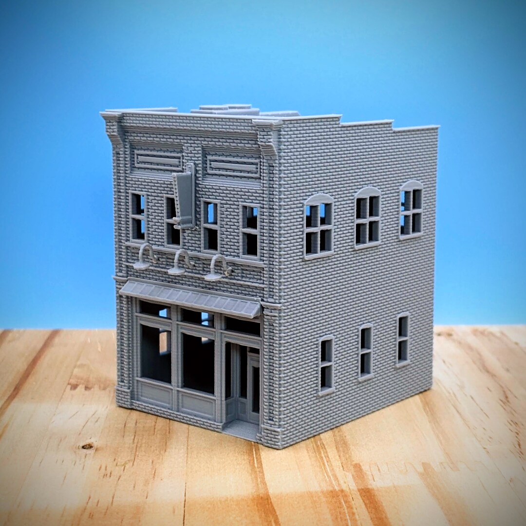 Z Scale - Statesville North Carolina Café Main Street - 1:220 Scale ...