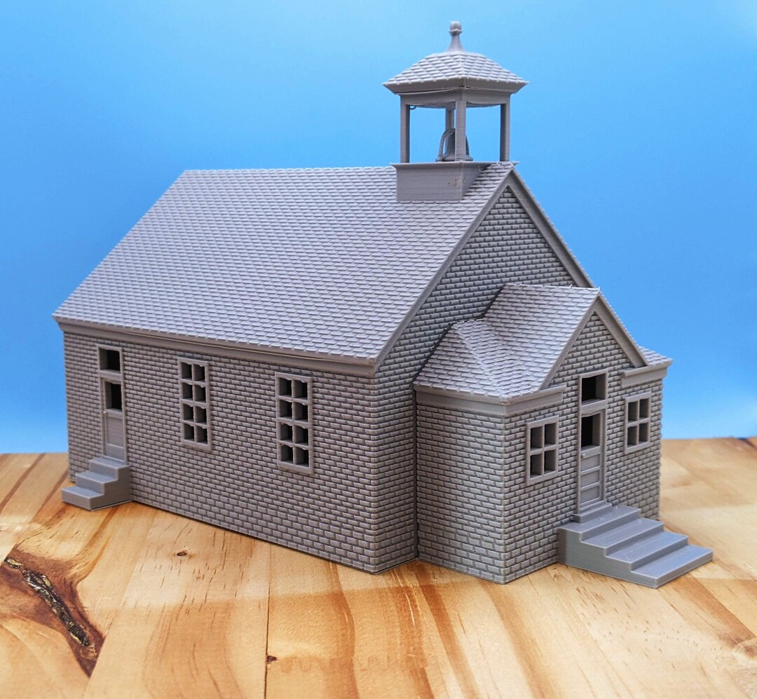 HO Scale - 1907 Michigan School House - 1:87 Scale Building - Etsy