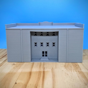 HO Scale - Large Arched Office Building Brick - 1:87 Scale Building ...