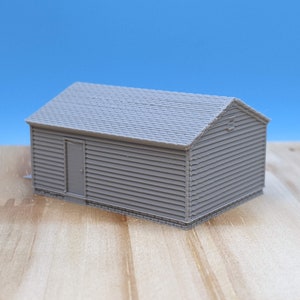 Ho-scale - Single Car Garage - 1:87 Scale Building - Etsy