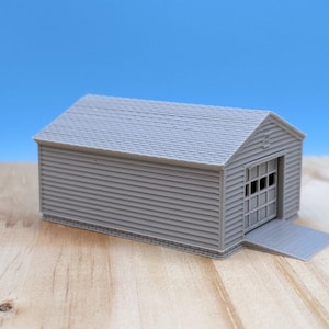 Ho-scale - Single Car Garage - 1:87 Scale Building - Etsy