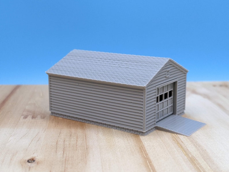 Ho-scale - Single Car Garage - 1:87 Scale Building - Etsy