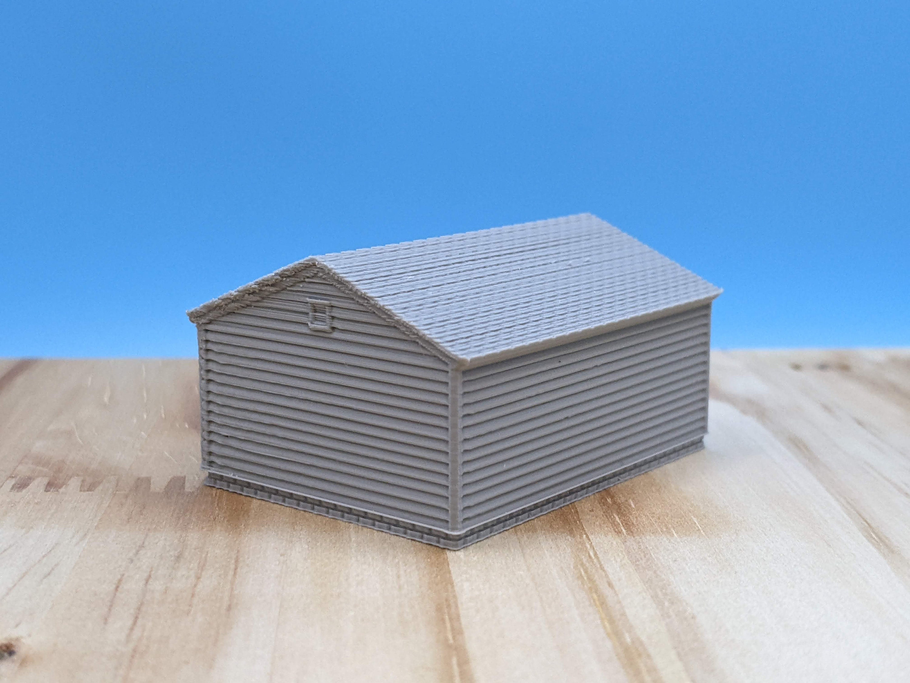 N-scale Single Car Garage 1:160 Scale Building - Etsy