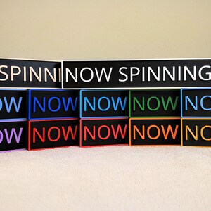 Now Spinning Vinyl Record Stand - Designed for All Cover Sizes - Wall ...