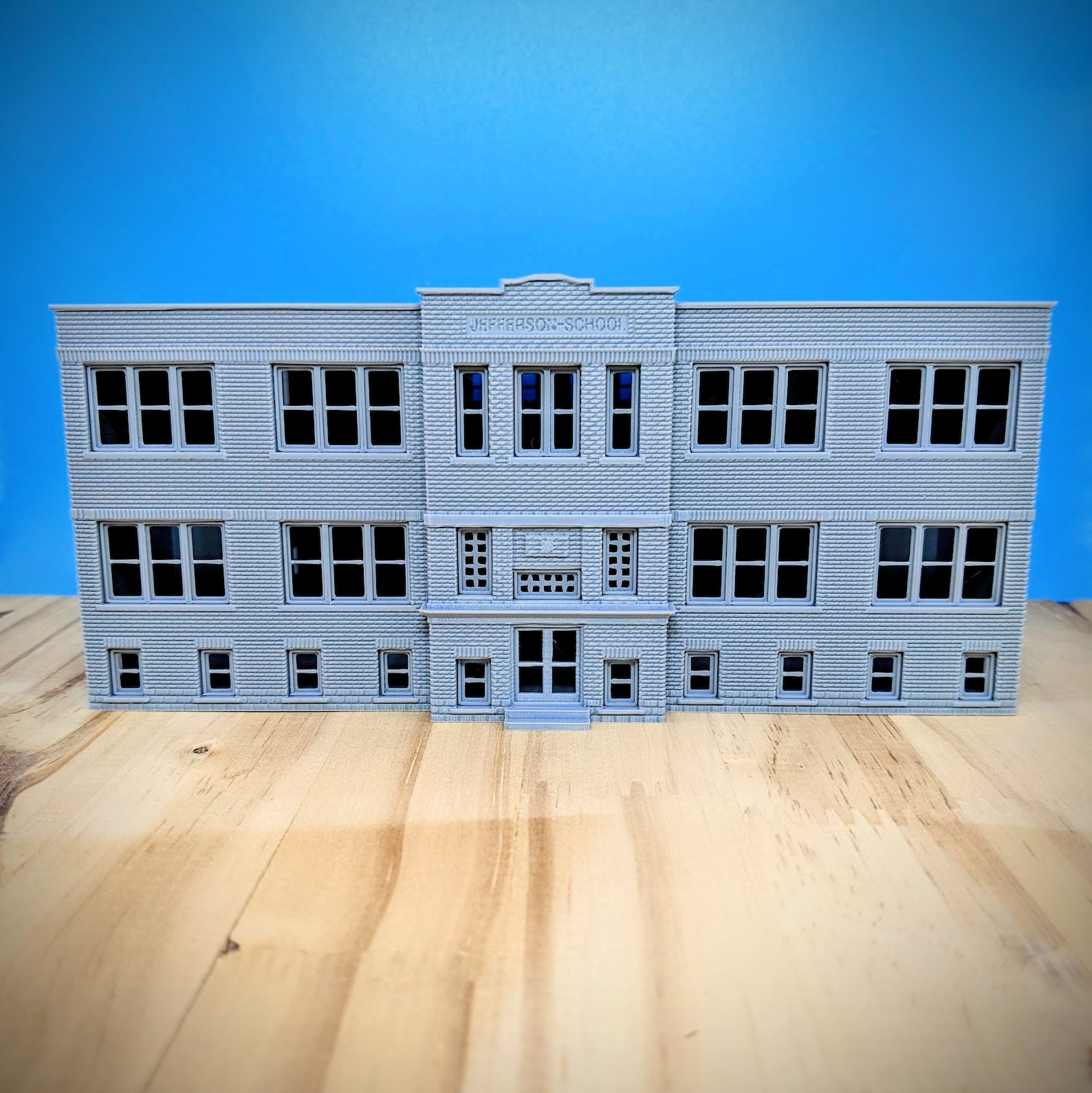 HO Scale - Large Brick School Belleville, Illinois - 1:87 Scale ...