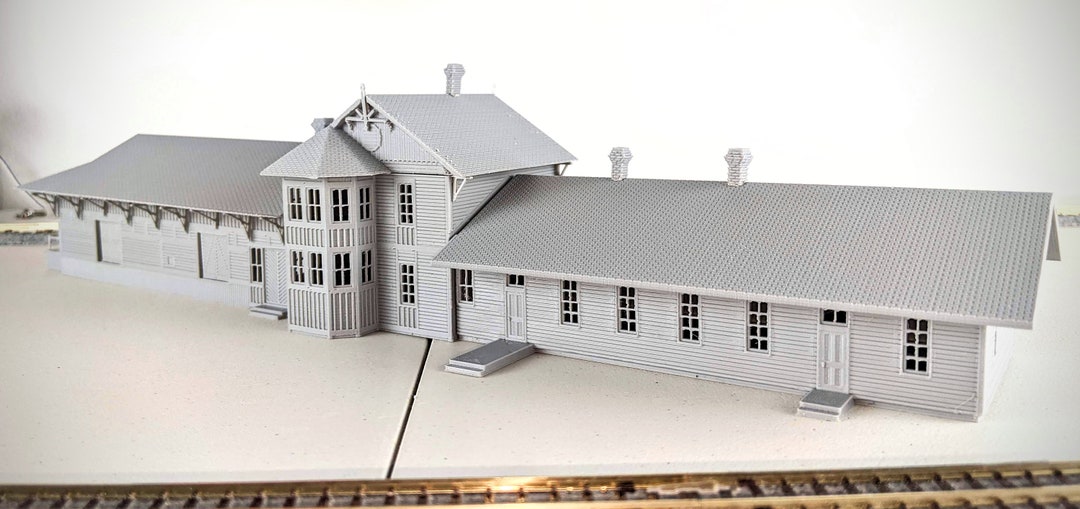 HO Scale - Lee Hall Train Depot Newport News Virginia - 1:87 Scale ...