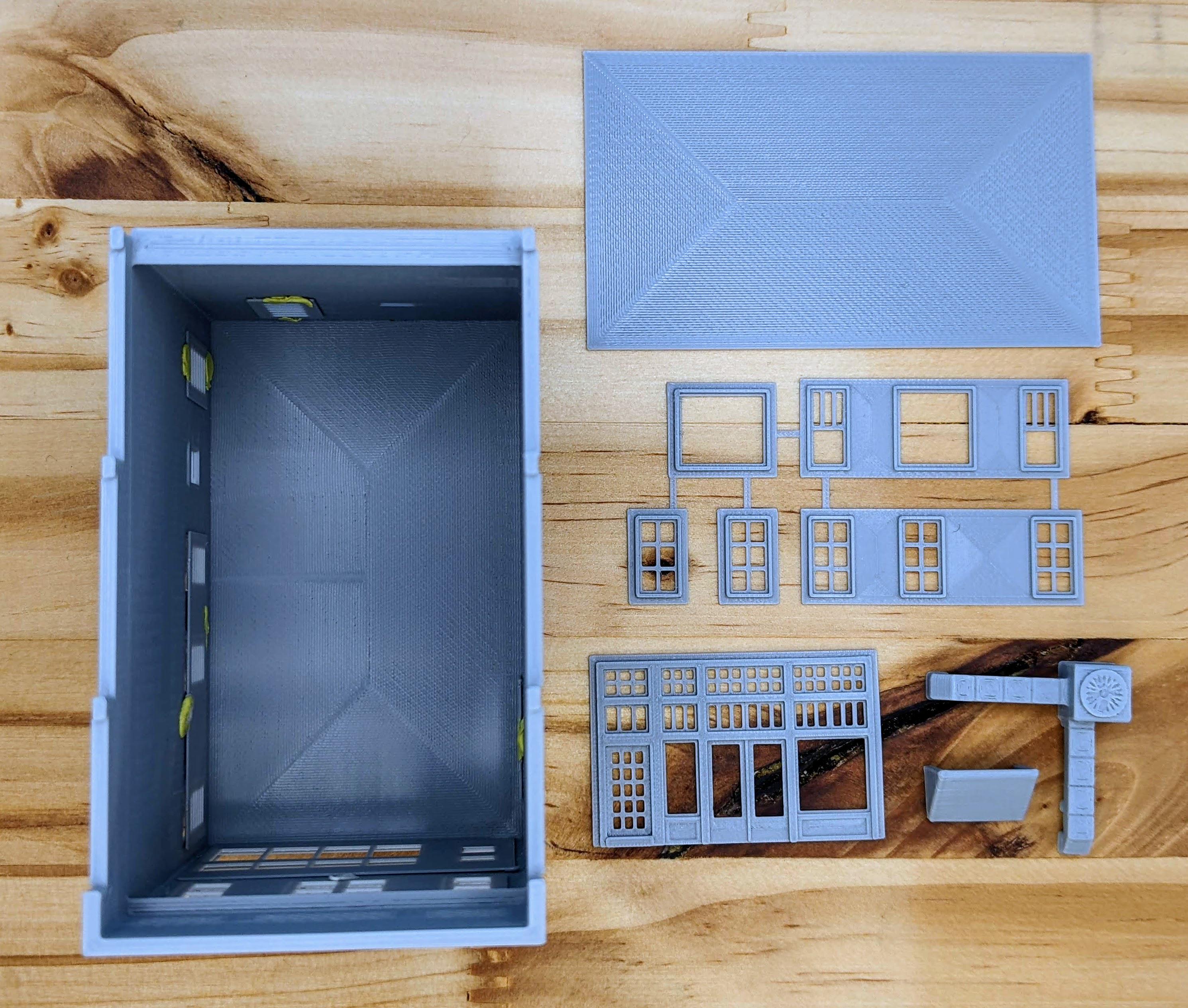 HO Scale - Marshall NC Brick Main Street Store #1 - 1:87 Scale Building ...