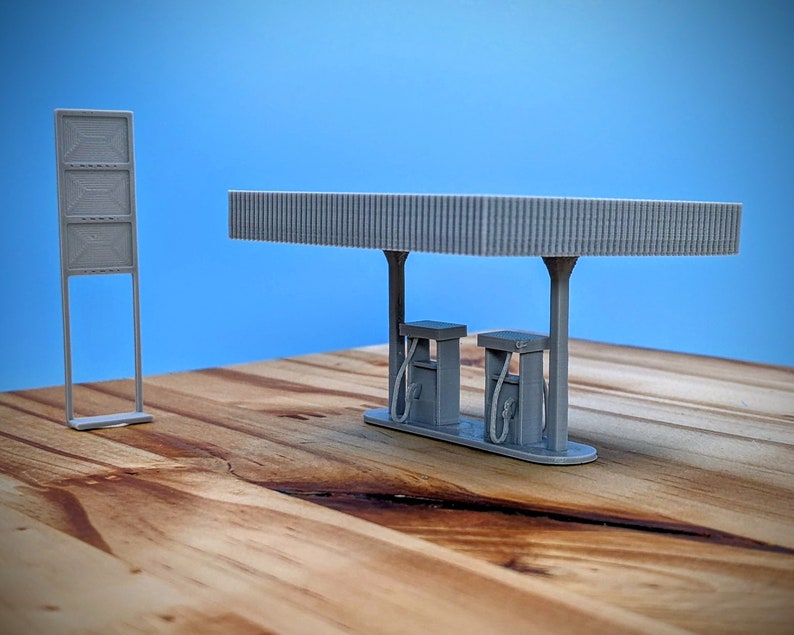 Ho-scale - Gas Pumps - 1:87 Scale Building House - Etsy
