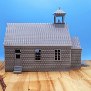 HO Scale - 1907 Michigan School House - 1:87 Scale Building - Etsy