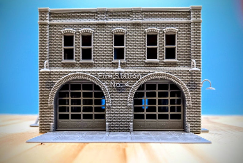 N-scale Fire Station 4 Austin Texas 1:160 Scale Building - Etsy