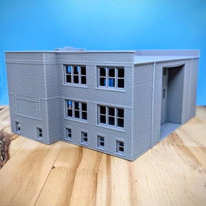 HO Scale - Large Arched Office Building Brick - 1:87 Scale Building ...