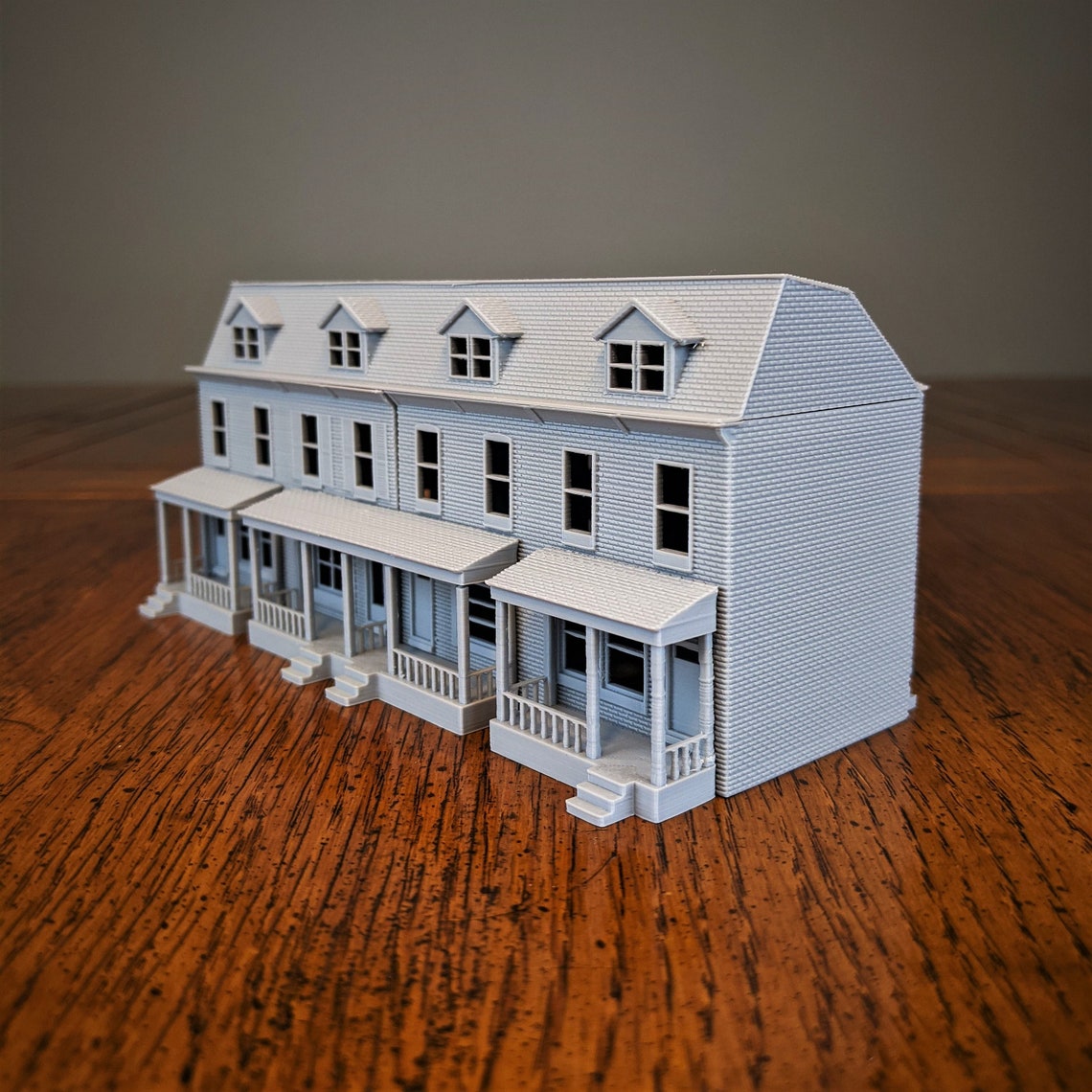 N-scale Pennsylvania Row House 4 Unit Model Brick Exterior - Etsy UK