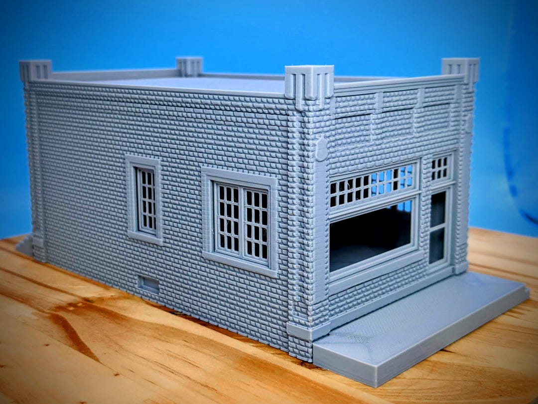 HO Scale - Illinois 1900s Bank - 1:87 Scale Building - Etsy