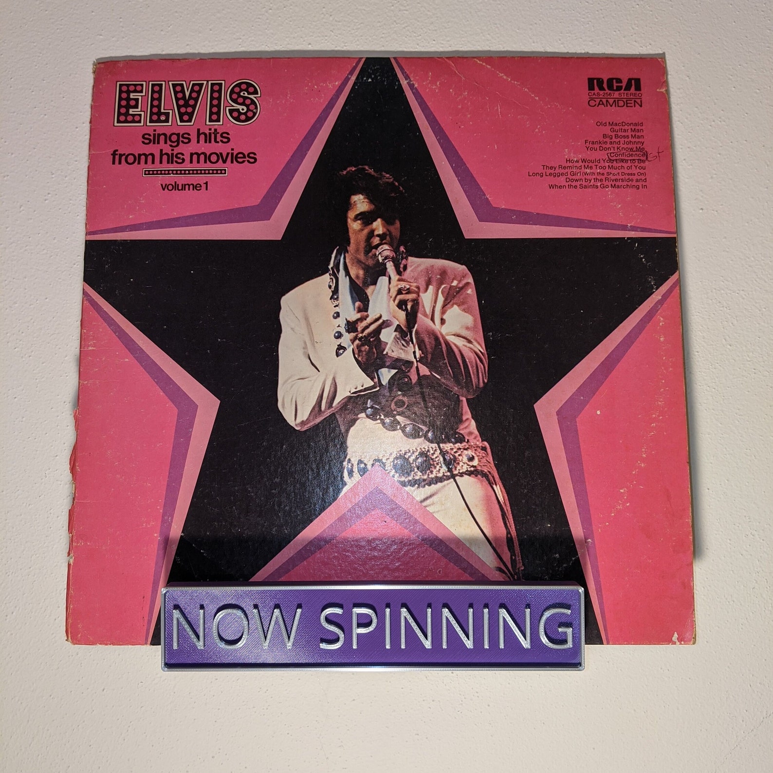 Now Spinning Vinyl Record Stand Designed for All Cover Sizes | Etsy