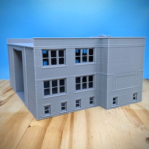 HO Scale - Large Arched Office Building Brick - 1:87 Scale Building ...