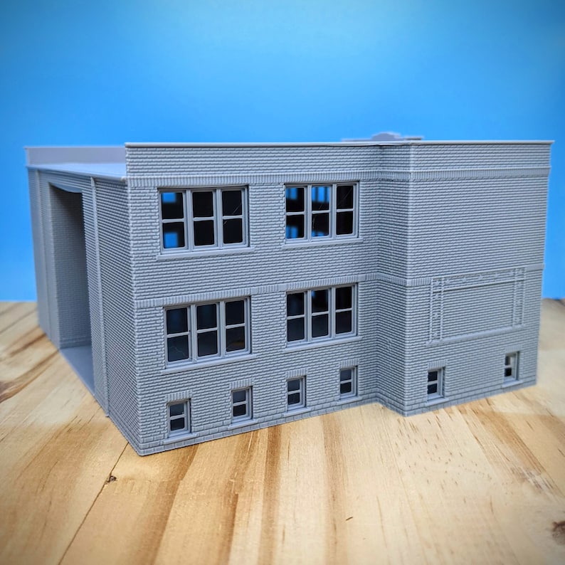 HO Scale - Large Brick School Belleville, Illinois - 1:87 Scale ...