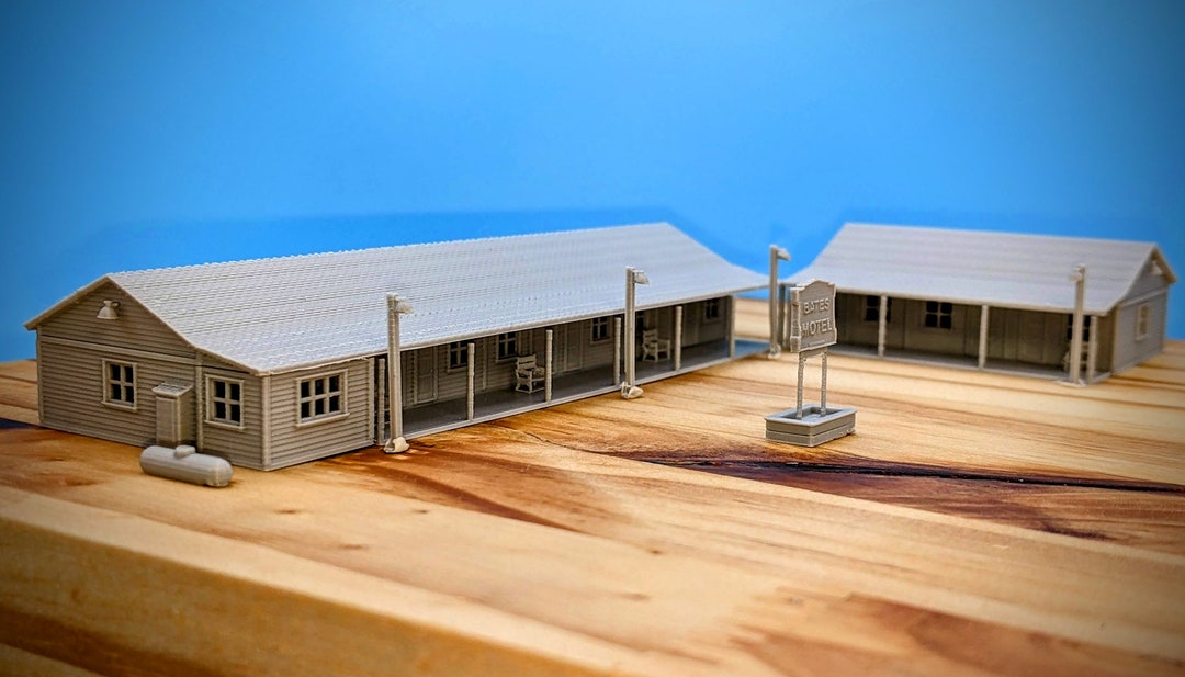 HO Scale - Bates Motel - 1:87 Scale Building - Etsy