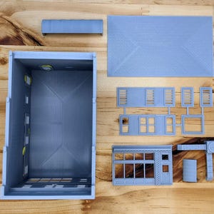 N-scale - Marshall NC Brick Main Street Store #2 - 1:160 Scale Building ...