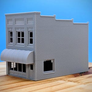N-scale - Marshall NC Brick Main Street Store #2 - 1:160 Scale Building ...