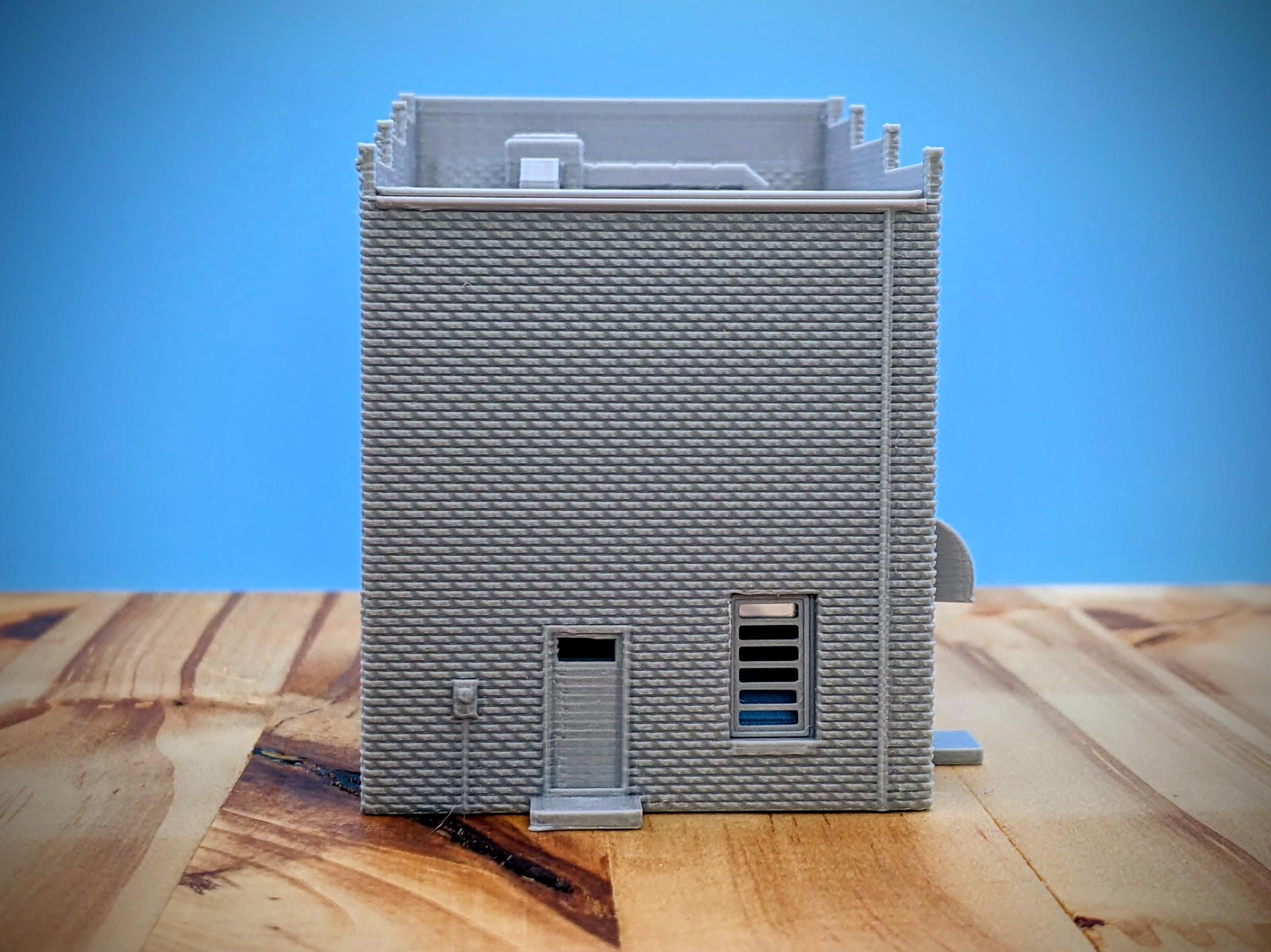 N-scale - Marshall NC Brick Main Street Store #2 - 1:160 Scale Building ...