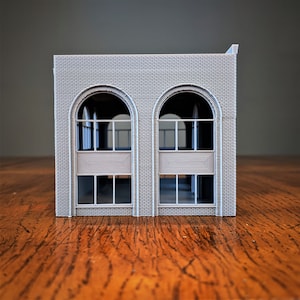 HO Scale - Large Arched Office Building Brick Ext. - 1:87 Scale ...