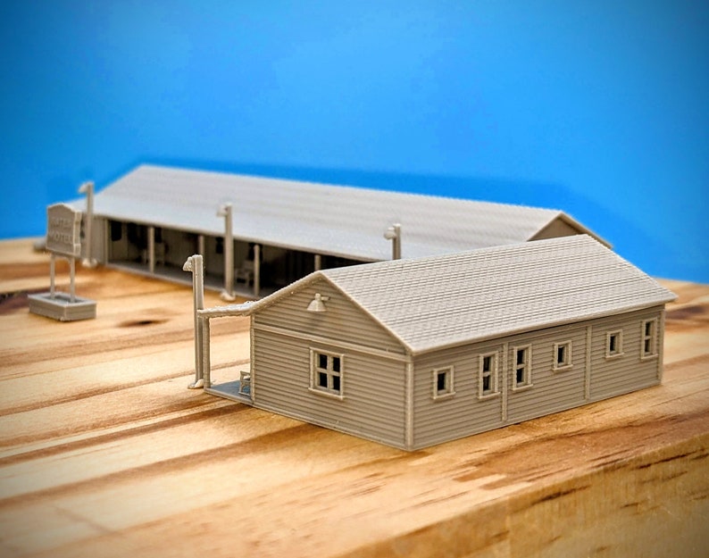 HO Scale - Bates Motel - 1:87 Scale Building - Etsy