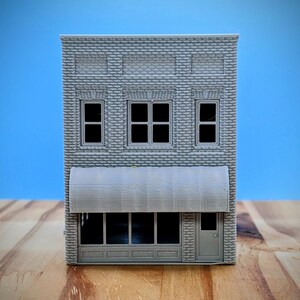 N-scale - Marshall NC Brick Main Street Store #2 - 1:160 Scale Building ...