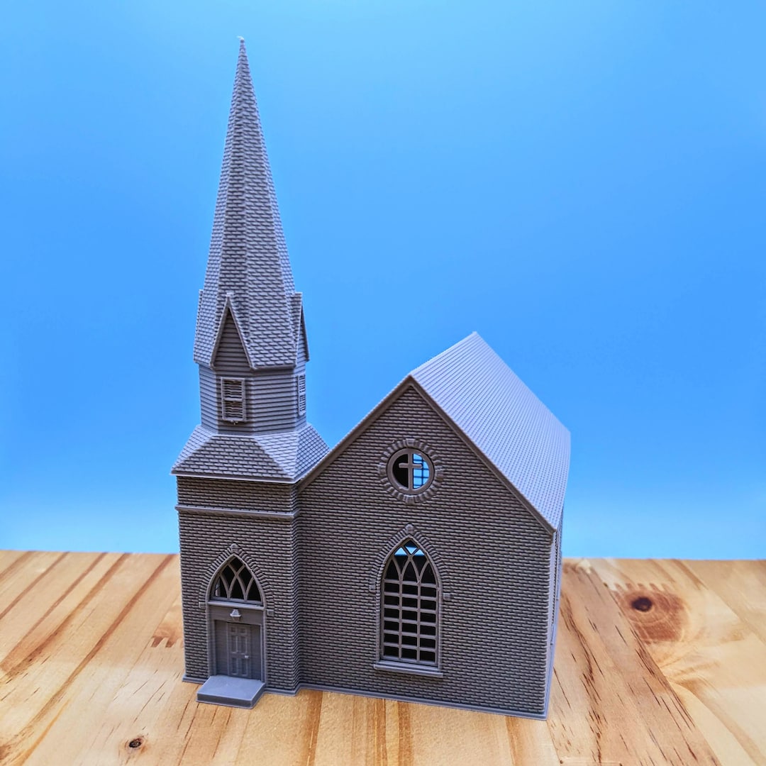 Z Scale - Michigan Church - 1:220 Scale Building - Etsy