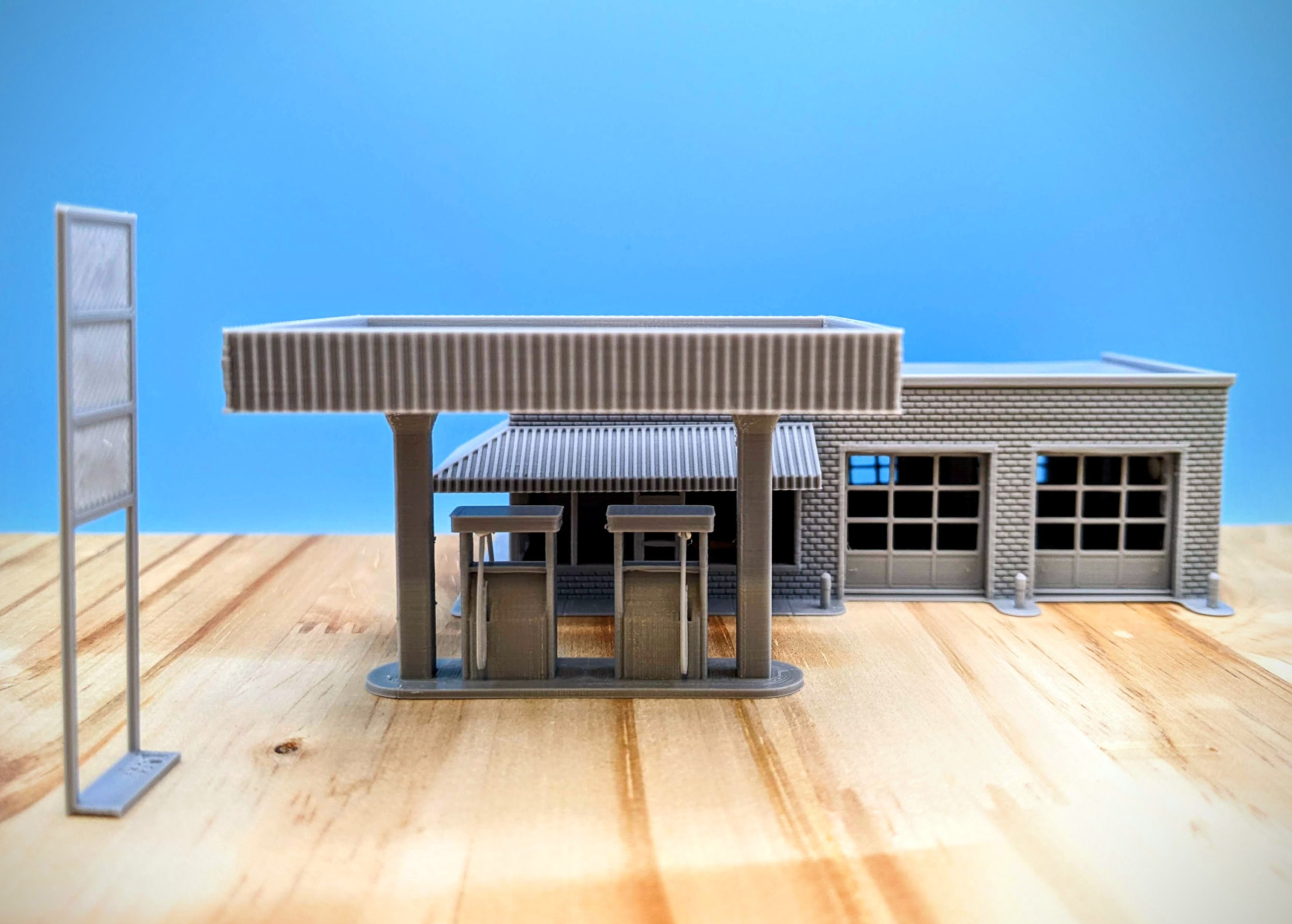 N Scale 90s Gas Station and Oil Change Shop 1:160 Scale - Etsy Australia