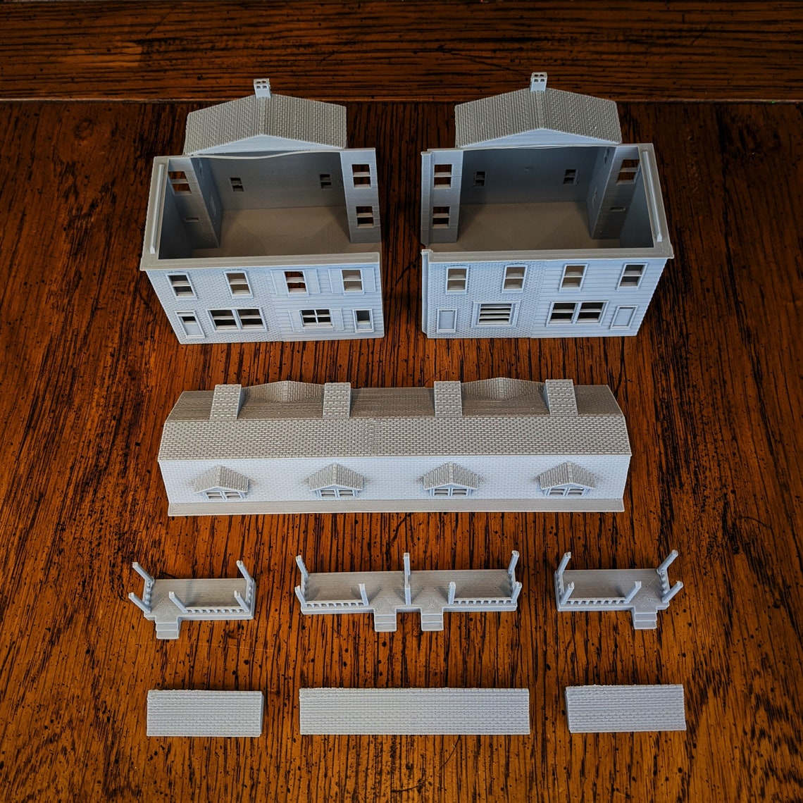 Ho-scale Pennsylvania Row House 4 Unit Model Brick&wood Ext - Etsy