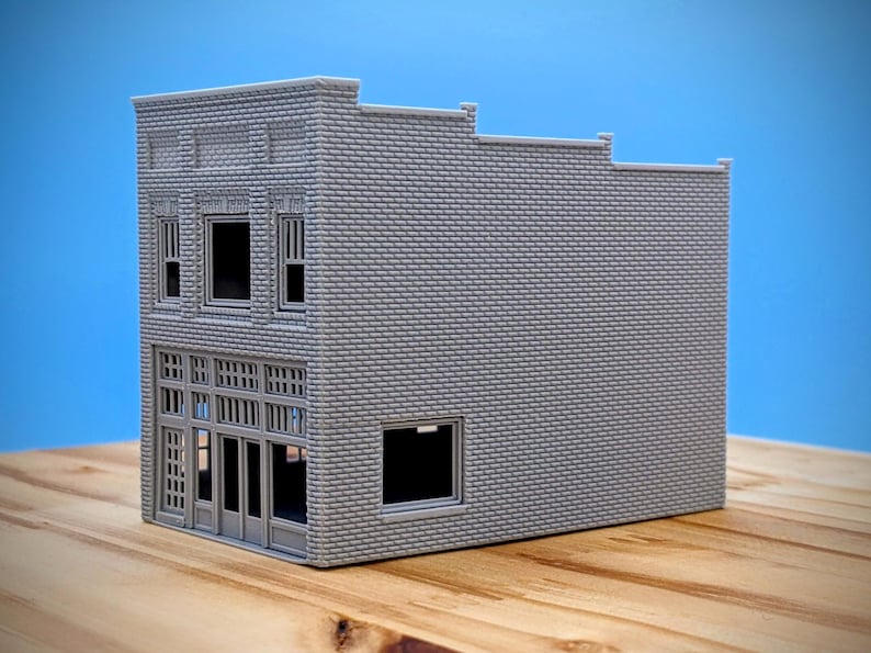 HO Scale - Marshall NC Brick Main Street Store #1 - 1:87 Scale Building ...