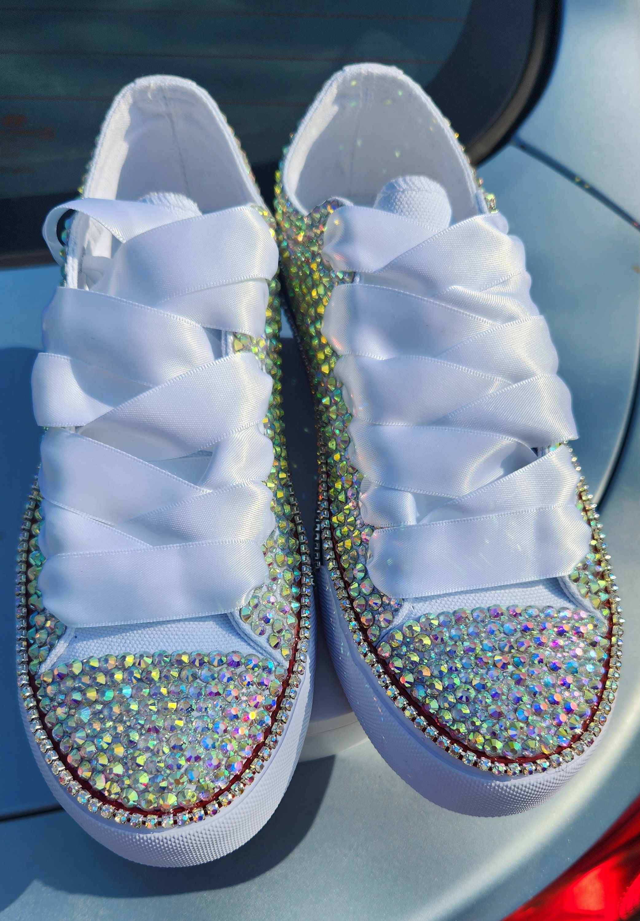 Bling Canvas Sneakers, Low Top Bling Shoes, Bling Canvas Shoes, Bling ...