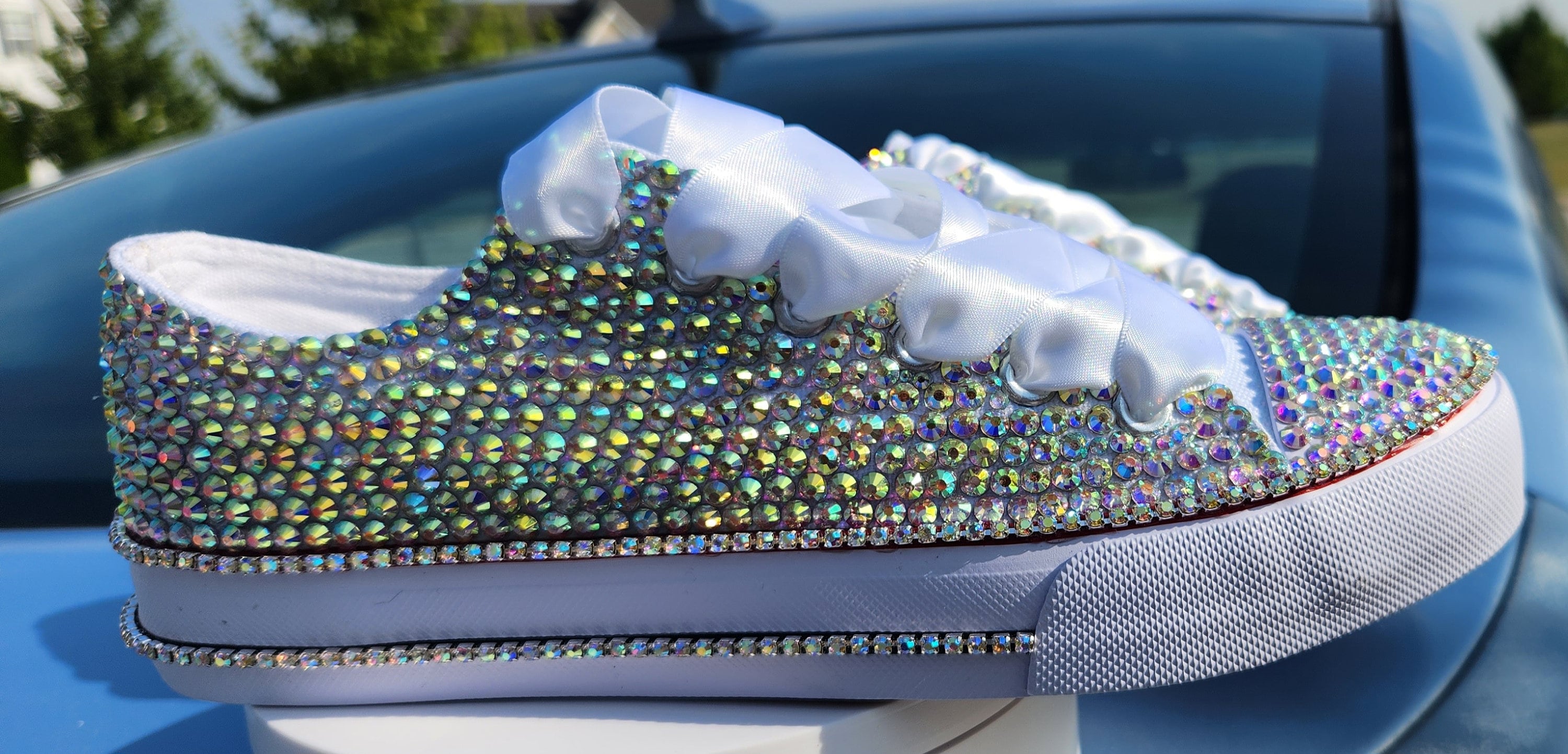 Bling Canvas Sneakers, Low Top Bling Shoes, Bling Canvas Shoes, Bling ...