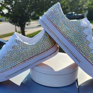 Bling Canvas Sneakers, Low Top Bling Shoes, Bling Canvas Shoes, Bling ...