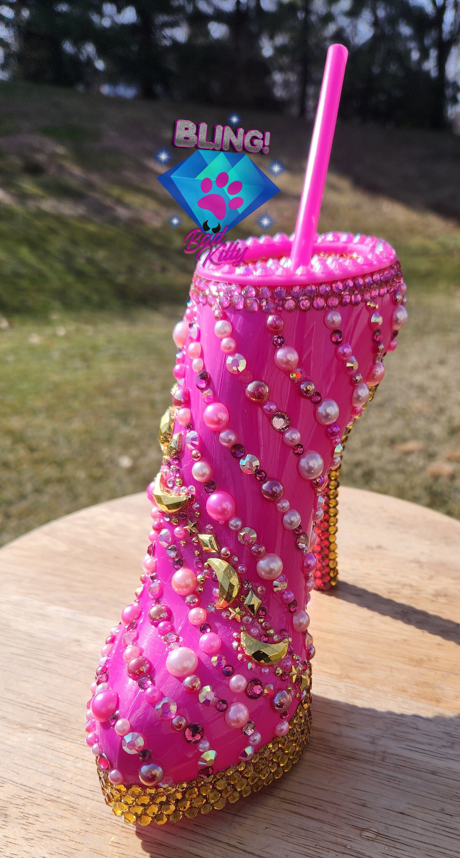 Bling Wine Tumbler, Stiletto Wine Tumbler, Pink Wine Tumbler, Bling ...